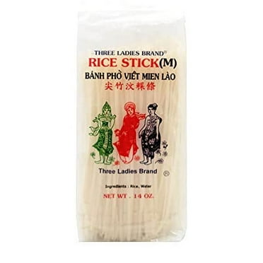 Three Ladies Gluten Free Vietnamese Rice Stick Vermicelli Noodles, 16 ...