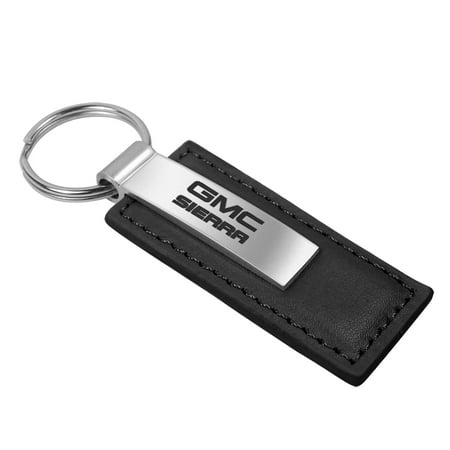 GMC Sierra Black Leather Key Chain Keychain Keyfob keyring - Walmart.com