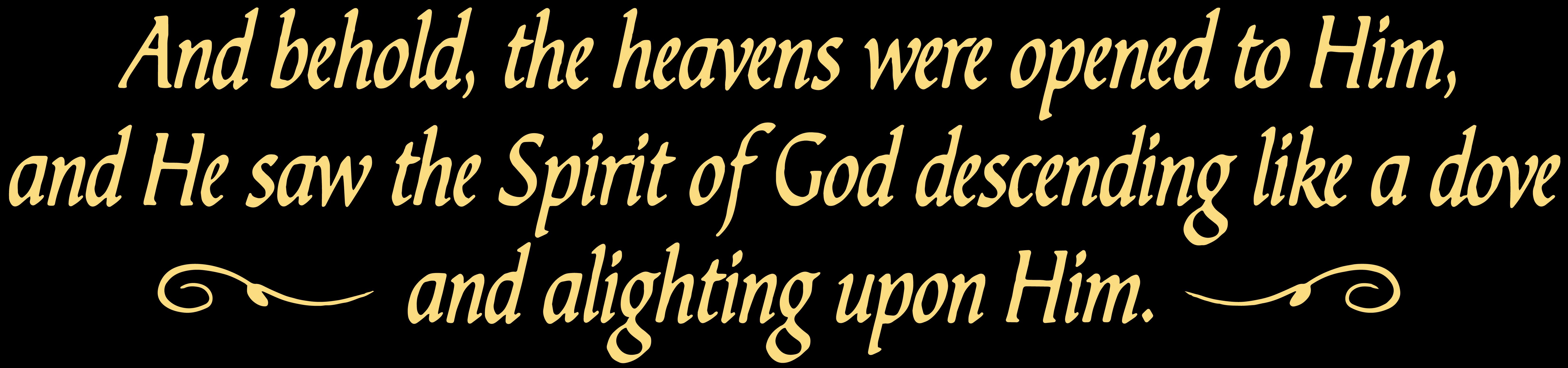 And behold, the heavens were opened to Him, andâ ¦ Vinyl Decal Sticker ...