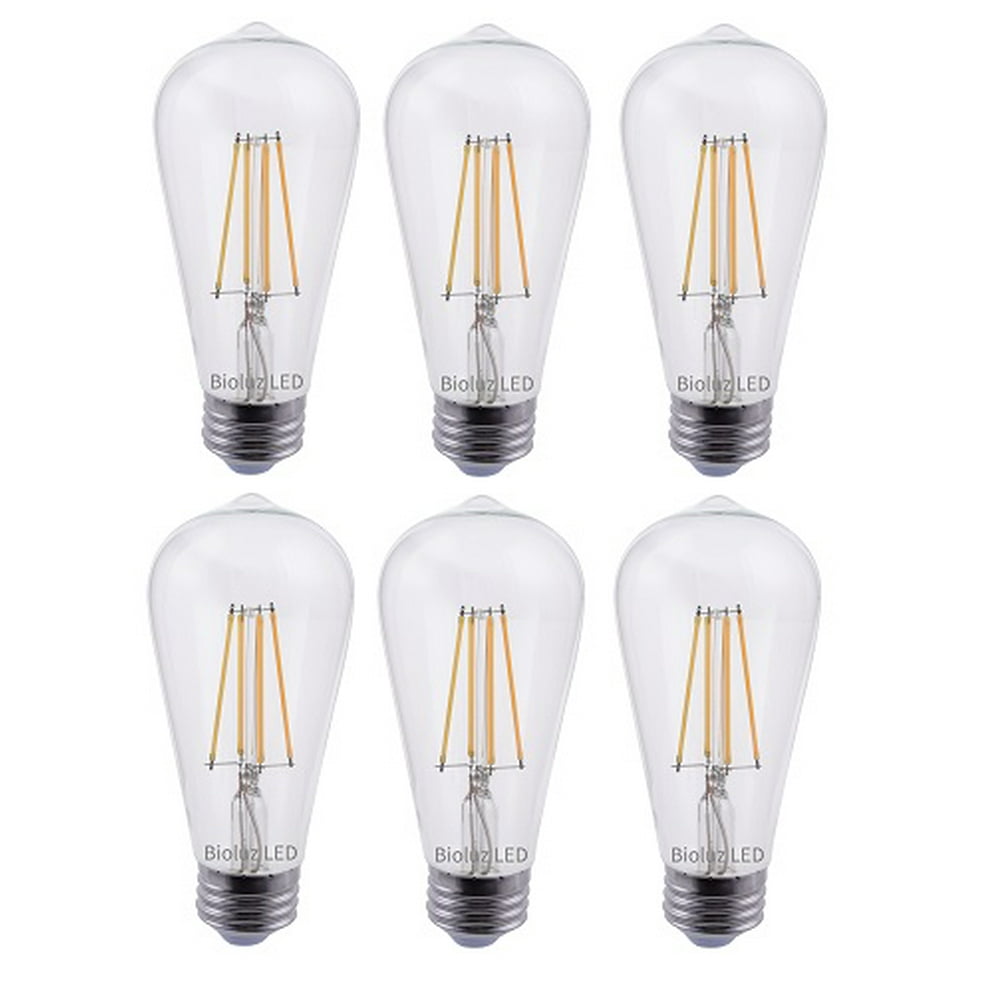 6 Pack Bioluz LED Pendent Light Bulbs, 60 Watt Replacement with Antique ... 6 Pack Bioluz LED Pendent Light Bulbs, 60 Watt Replacement with Antique ...