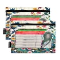 2 Pcs 3 Ring Binder Pouches, Foldable File Folders with Clear PVC ...