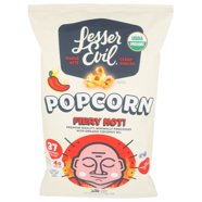 LesserEvil Organic Popcorn, Fiery Hot with Coconut Oil, 4.6 oz ...