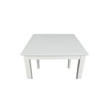 Solid Wood 30 inch Square Dining Table in White - Walmart.com