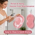 2PCS Shower Foot Scrubber Mat with Suction Cups, Silicone Foot and Back ...