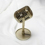 Upgraded Retro Microphone Props Model Vintage Microphone Stage Table ...