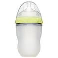 comotomo Baby Bottle, Green, 8 oz, Silicone, Anti-Colic, Wide Neck ...