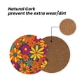 2pcs Ceramic Car Coasters Standard Size With Cork Base And Removal ...