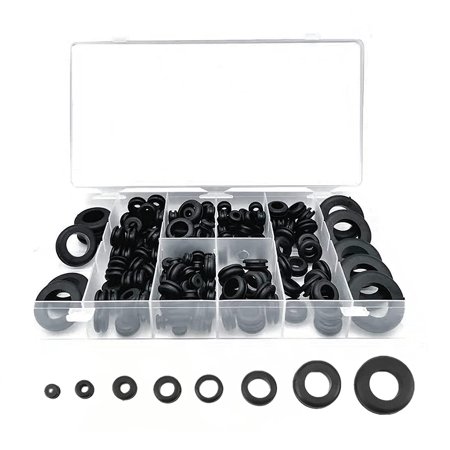 Justharion 180pcs Rubber Grommet Car Fuse 8 Grommets Gasket Wire ...