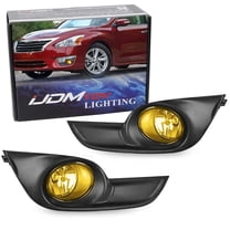 Clear Lens Fog Lights Foglamp Kit with Halogen Bulbs, Bezel Covers, On ...
