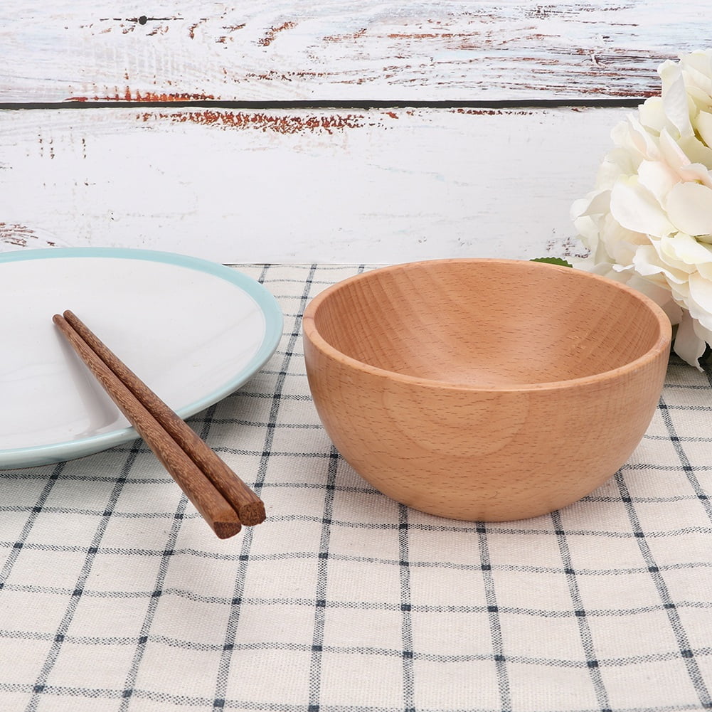 Click here for Youthink Wooden Bowl  Round Wood Bowl Food Contain... prices