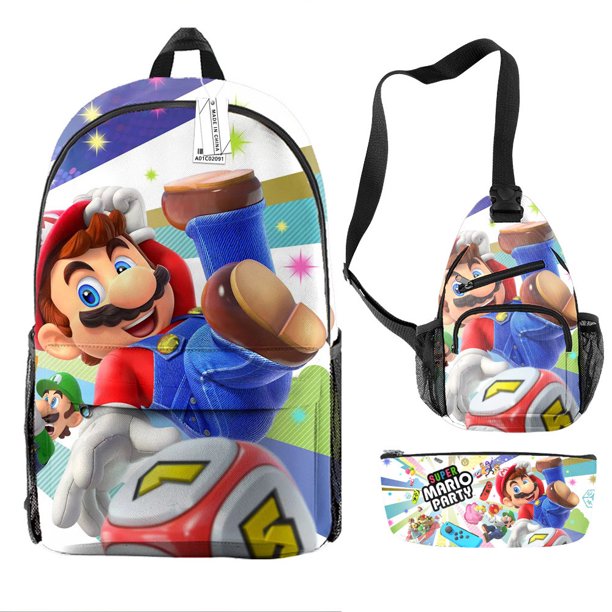 Super Mario Children'S Backpack Pencil Case Primary And Secondary ...