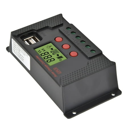 Solar Battery Regulator, PWM 12V 24V 60A Solar Controller With USB ...