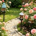 1PC Solar Resin Garden Stake for Outdoor Courtyard,House Shape Solar ...