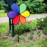 In the Breeze 2699 — 30 Inch 6-Petal Rainbow Flower Spinner - Large ...