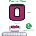 3 Pcs Luggage Handle Wrap, Hollow Neoprene Handbag Grip Cover Protector ...
