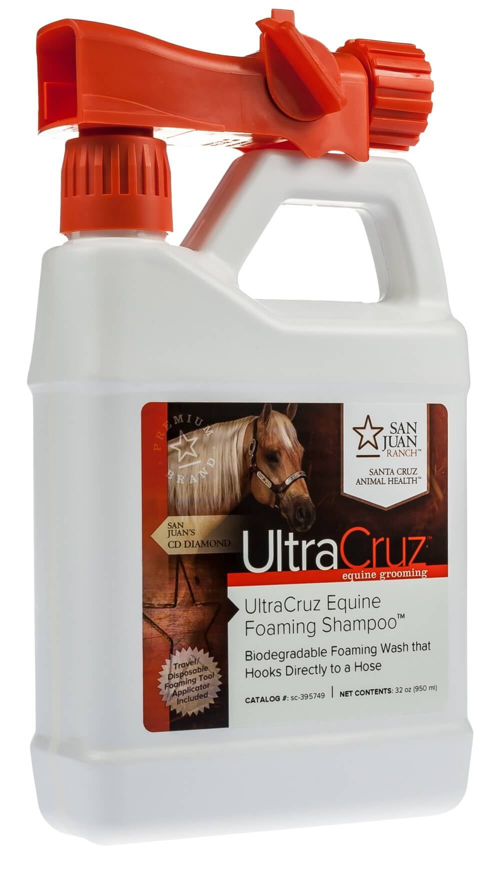 UltraCruz Equine Foaming Horse Shampoo with Travel Applicator, 32 oz ...