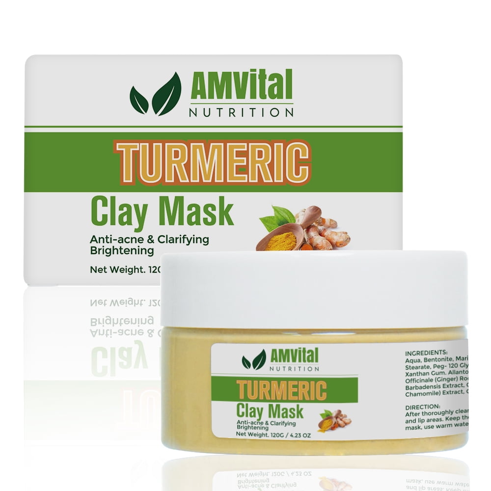 Amvital Turmeric Vitamin C Clay Mask Refining Pores And Controlling