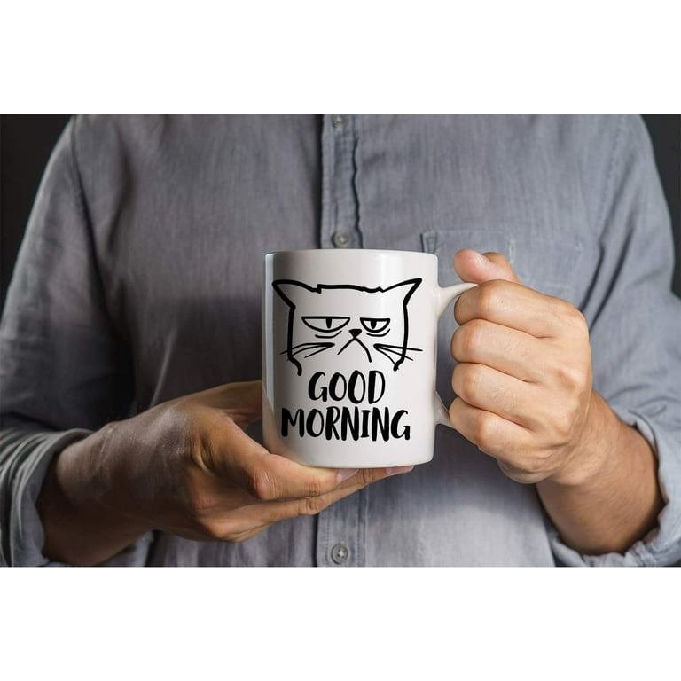 Grumpy Cat Coffee Mug Morning