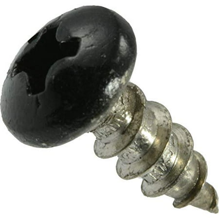 Hard-to-Find Fastener 014973208493 Black Pan Shutter Screws, 10 x 1/2 ...