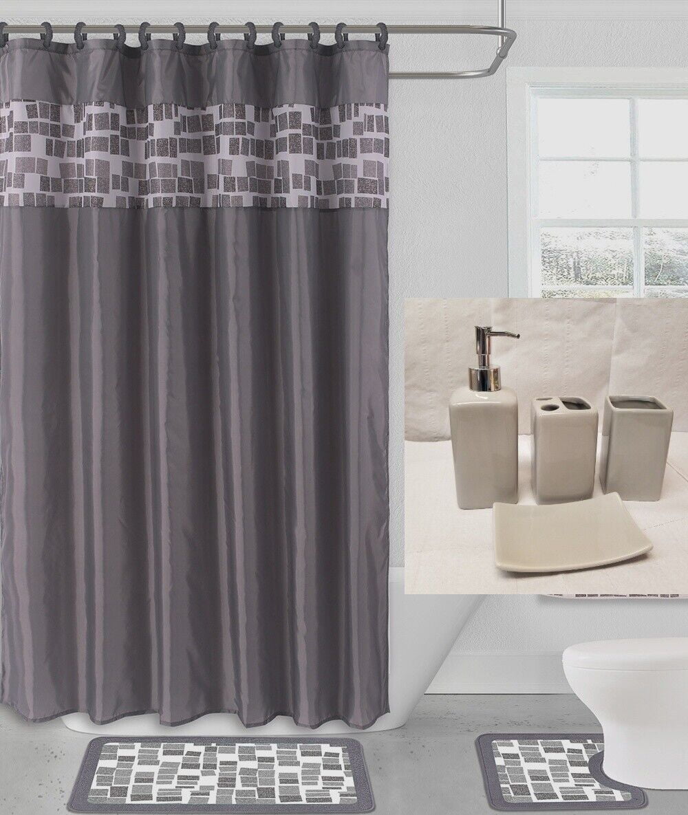 19 piece Bathroom Combo 2 Tone Different Design Mix & Match Bath ...