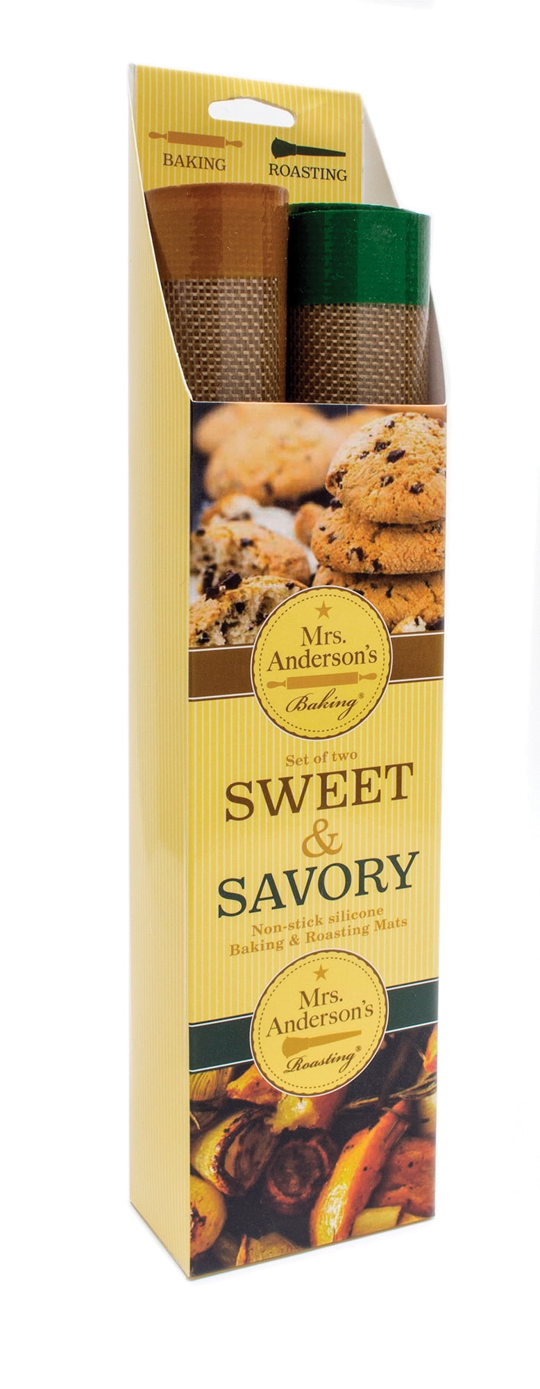 Mrs. Anderson's Baking Silicone Sweet and Savory Baking Mat, Set of 2 ...