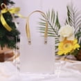 20 Pcs Clear Gift Bags with Green Ribbon Bows, Elegant PVC Party Bags ...