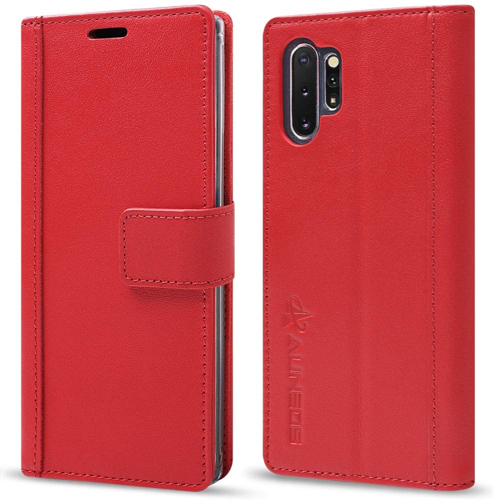 Galaxy Note 10 Plus Wallet Case [Genuine Leather] AUNEOS Leather Case ...