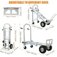 Hand Truck Dolly Foldable, 770 Lbs Capacity Folding Dolly Cart with ...