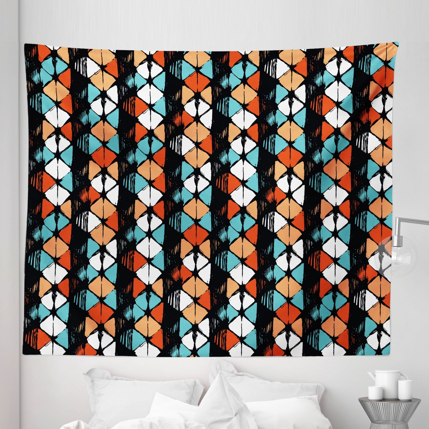 Geometric Tapestry, Vector Contemporary Design Geometric Hexagonal ...