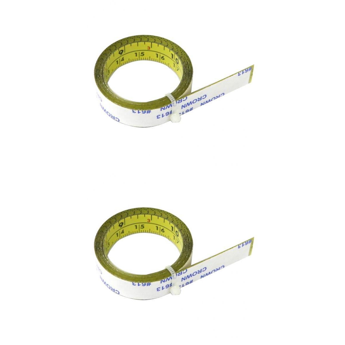 2 lot Practical Useful Common Adhesive Measuring Tapes Left to Right ...