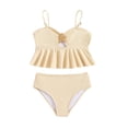 Wxolcjlv Girls Swimsuit Starfish Ruffle Beach Bikini Set 2 Piece ...