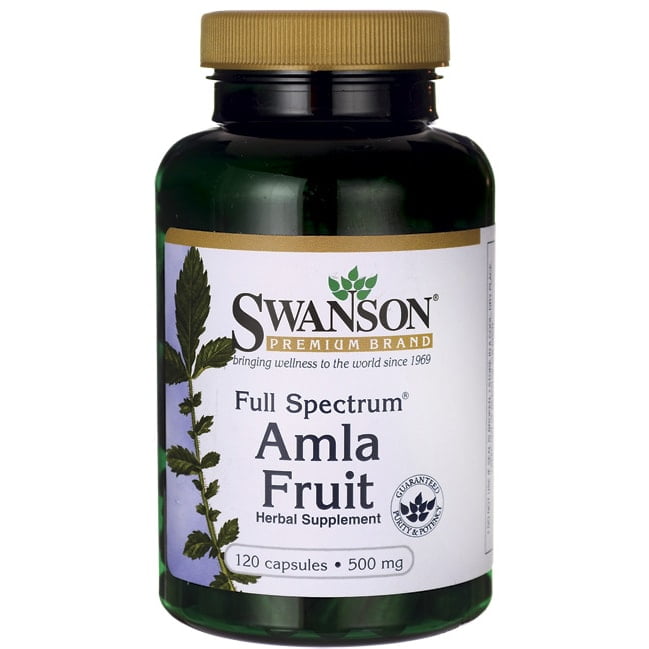 Swanson Full Spectrum Amla Fruit (Indian Gooseberry) 500 mg 120 ...