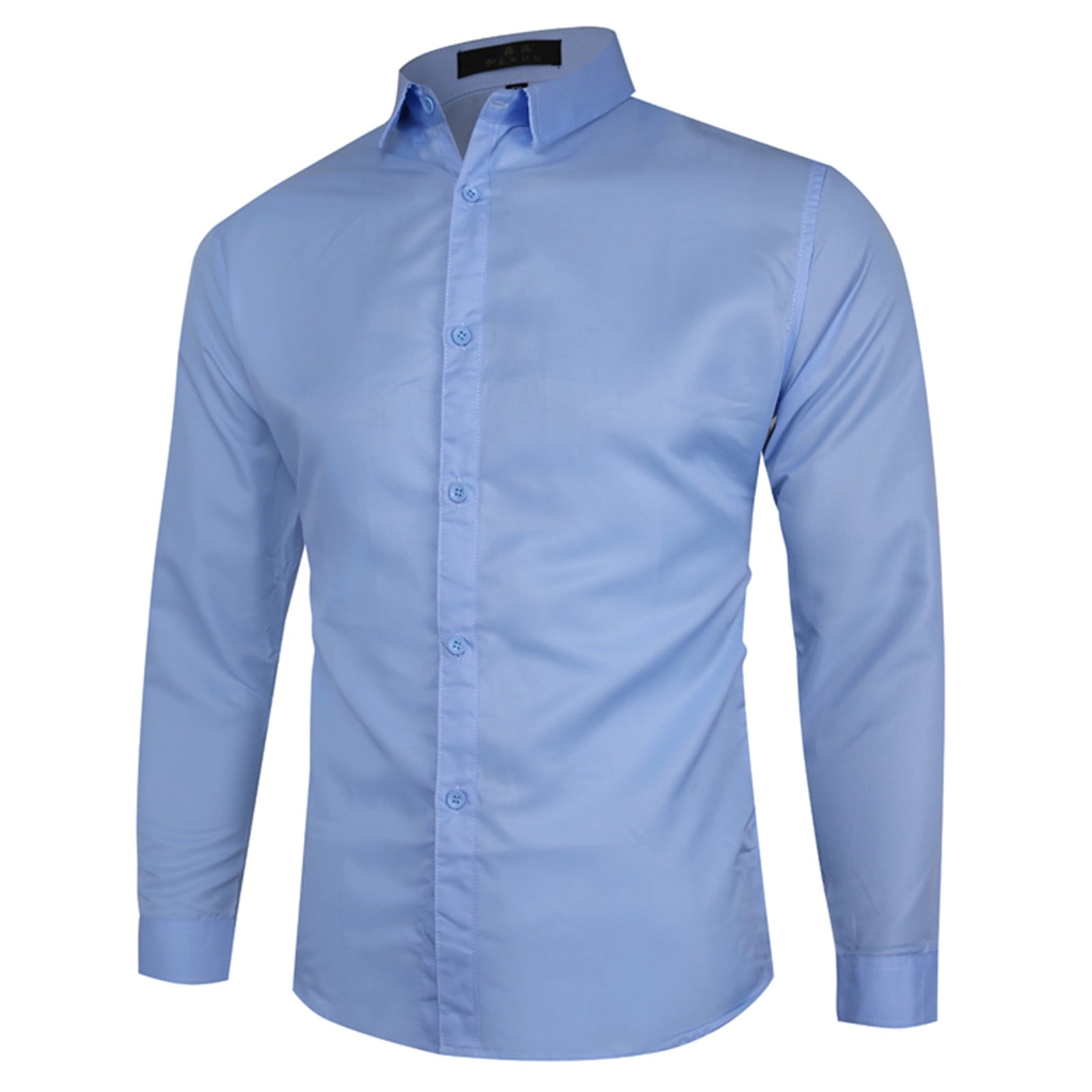 Click here for Juranmo Mens Slim Fit Cotton Business Shirt Solid... prices