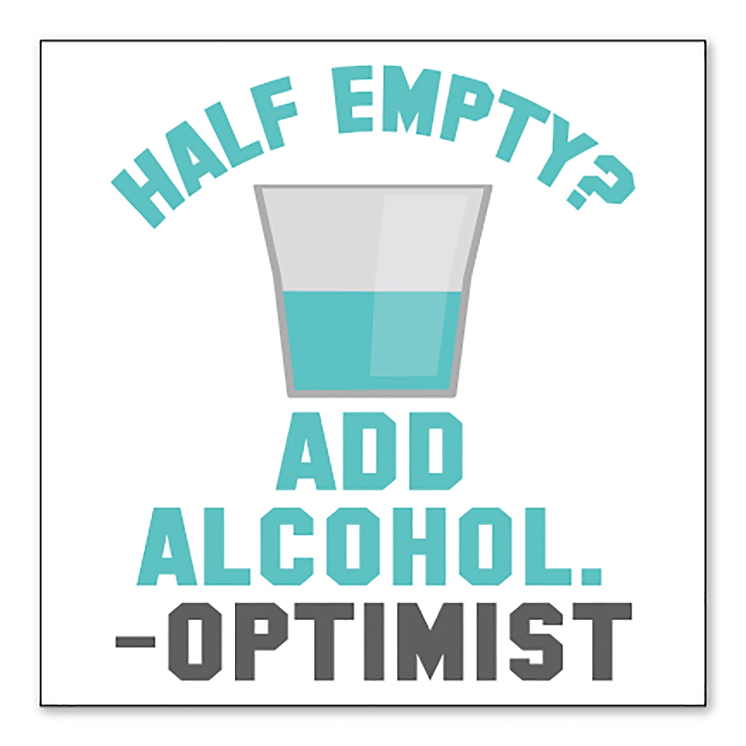 DistinctInk Custom Bumper Sticker - 10" x 10" Decorative Decal - White ...