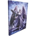 Ebros Anne Stokes Raven Crow Dark Angel Fey Wood Framed Picture Wall ...