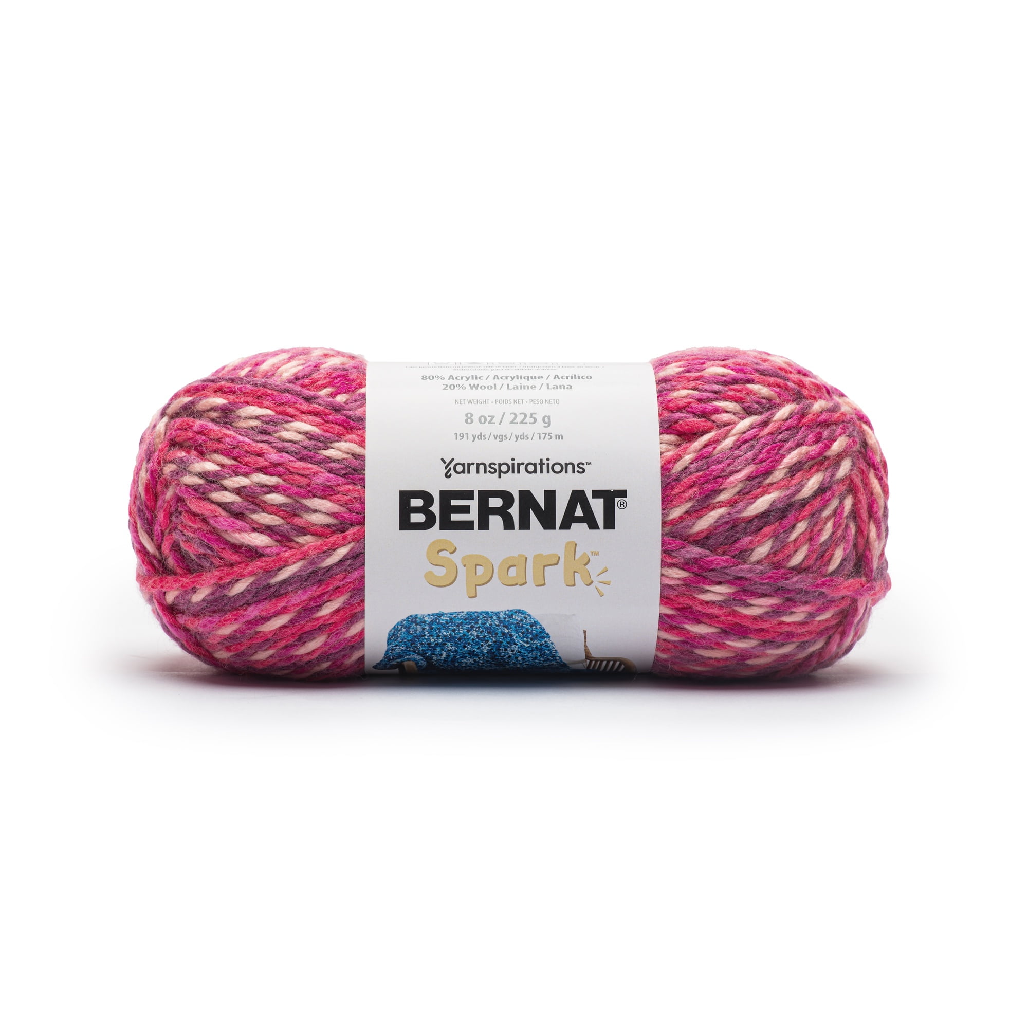 Click here for Bernat Spark #5 Bulky Blend Yarn  Self Love 8oz/22... prices