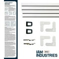 IAM Industries 36in White Aluminum Window Screen Frame Kit - DIY, Cut ...