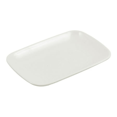 Plastic Rectangle Shape Dessert Cake Appetizer Plate Orange | Walmart ...