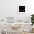 Stupell Industries Heart Night Sky Garden White Framed Print Under ...