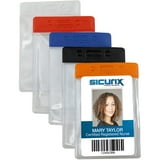 SICURIX Color-coded Vinyl Vertical Badge Holder, Box of 50 - Walmart.com