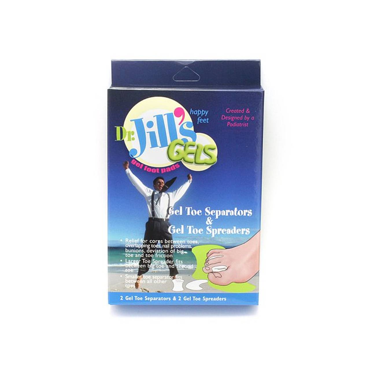 Dr. Jill's Foot Pads Gels Gel Toe Separators and Gel Toe Spreaders ...
