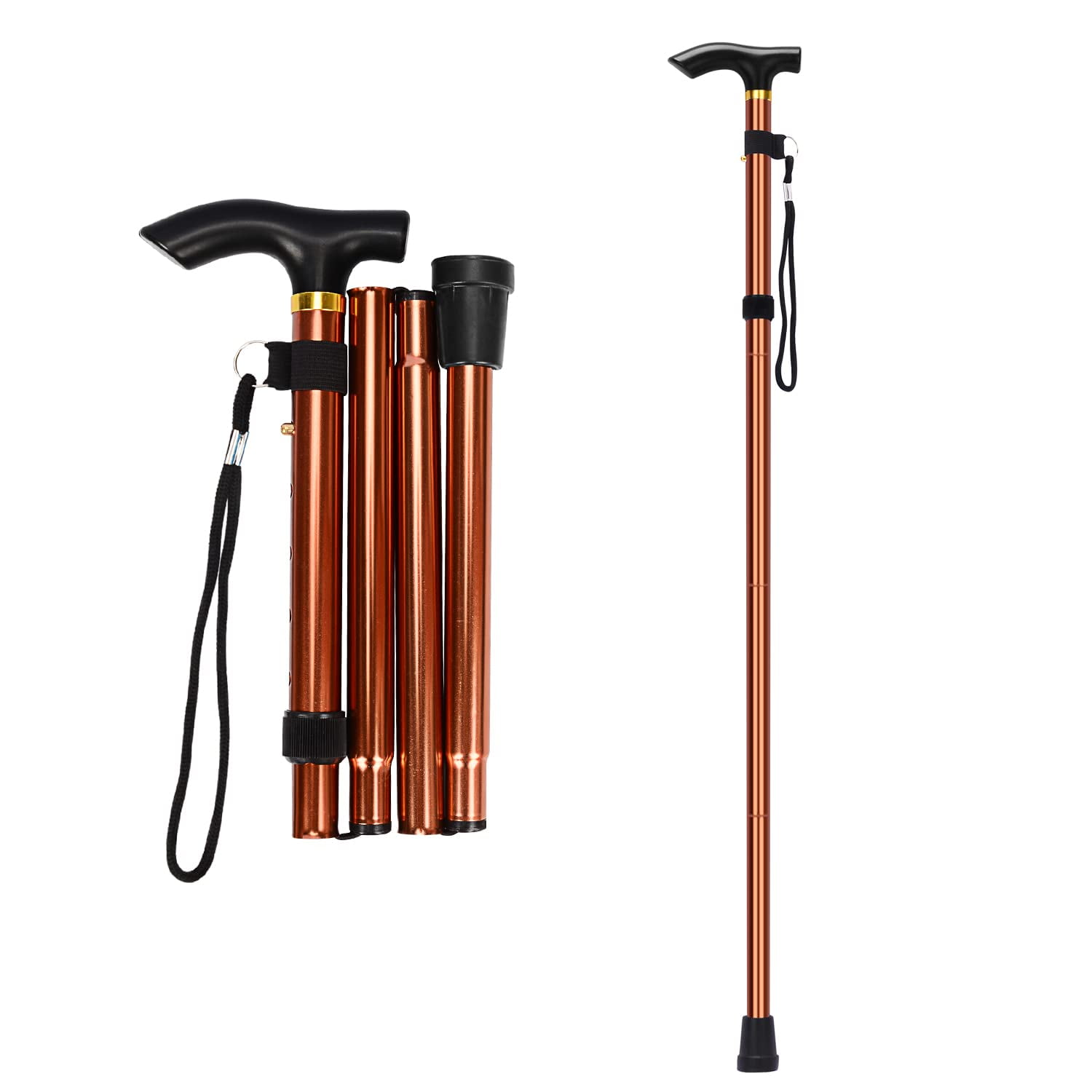 supregear Folding Cane, Adjustable Height Lightweight Portable Walking ...