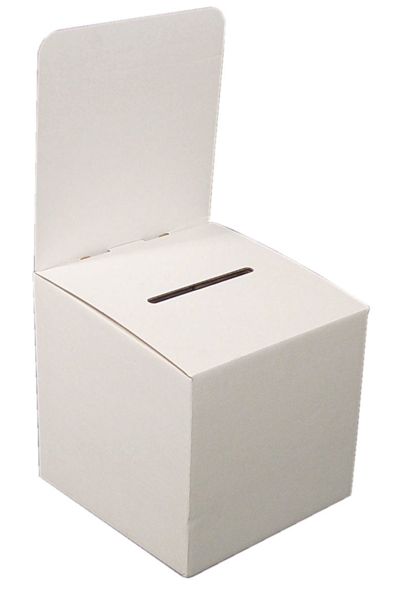 MCB Large Cardboard Box - Ballot Box - Suggestion Box - Raffle Box ...