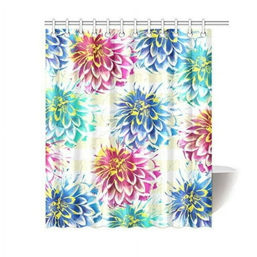 ARTJIA Modern Arrow Fletching Pattern Mustard Yellow Bathroom Shower ...