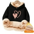 Byoo Big Girls Hoodie Sweatshirt Sweet Heart Printed Soft Cozy Long ...