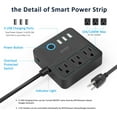 Gosund Smart Power Strip, 3 USB Ports, WiFi Control, Surge Protector ...