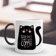 Caliamary Fun Novelty Heat Changing Cat Coffee Mug, Ceramic 11 oz Cup ...