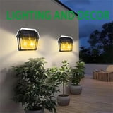 4 Pack Solar Wall Lights Outdoor,Waterproof Motion Sensor Tungsten Light,Dusk to Dawn Solar ...