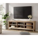 Wampat 70'' Wood TV Stand for 75 inch TV, Entertainment Center with 6 ...