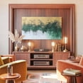 Abstract Color Block TV Dust Cover 40 Inch, Gradient Gold Green ...